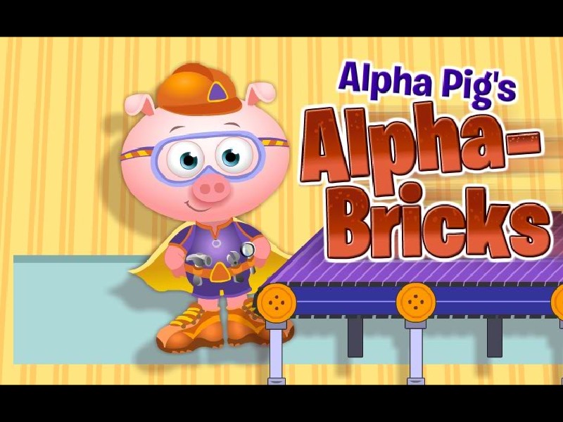 Play Alpha Pig's Alpha-Bricks Unblocked At School - FLASH Game