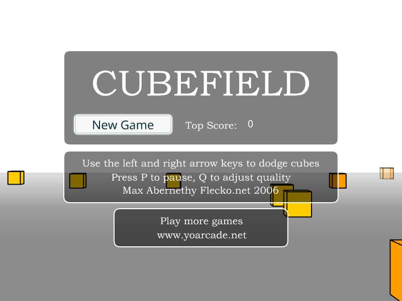 Play Cubefield Unblocked At School - FLASH Game