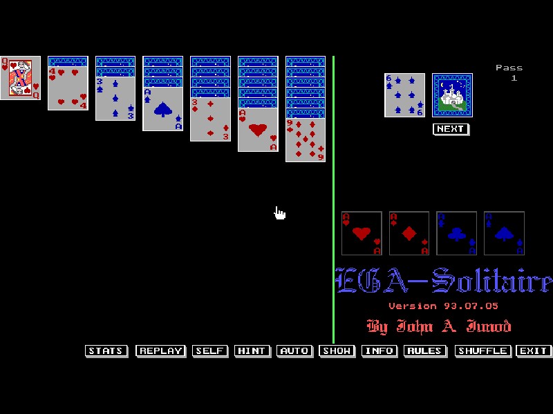 Play EGA Solitaire Unblocked At School - DOS Game