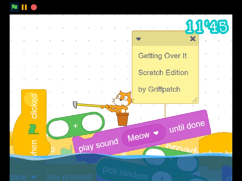 Play Getting Over It (Scratch Edition) Unblocked At School - HTML5 Game