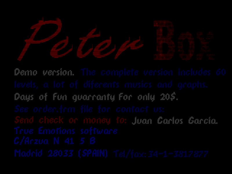 Play Peter-Box Unblocked At School - DOS Game