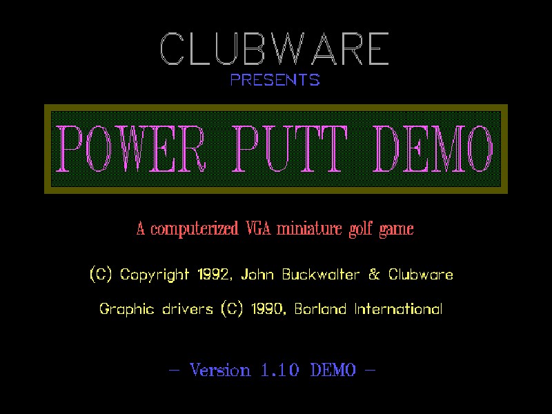 Play Power Putt Golf Unblocked At School - DOS Game