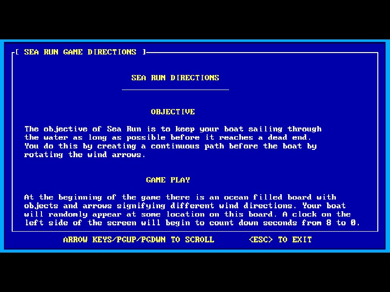 Play Sea Run Unblocked At School - DOS Game